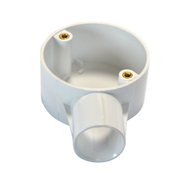 20mm 1 Way Terminal Box (White) - PVC-U Trunking UK Manufacturer